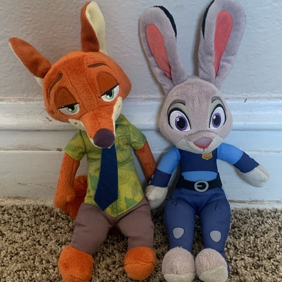 Topia | Toys | Topia Orange And Gray Stuffed Animals Plush Set | Poshmark